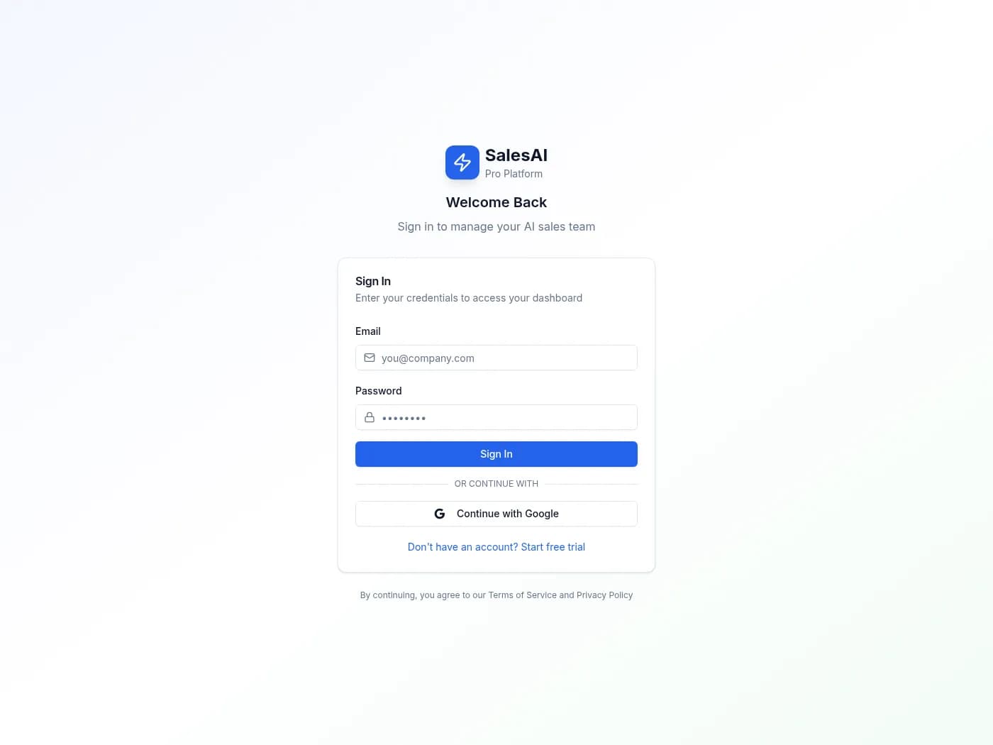 AI-Powered Sales Management Platform with Automated Virtual Agents