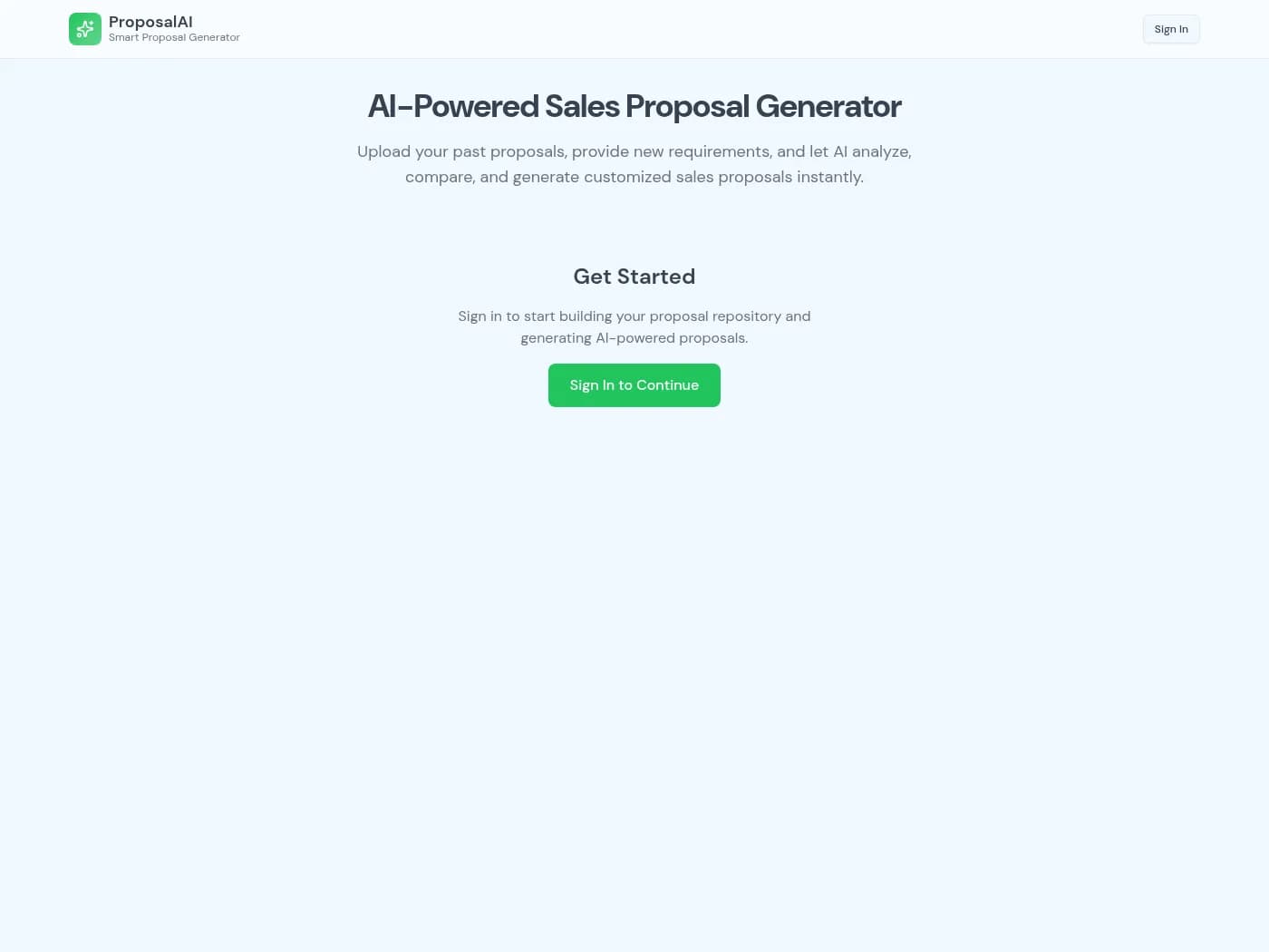 AI-Powered Sales Proposal Generator