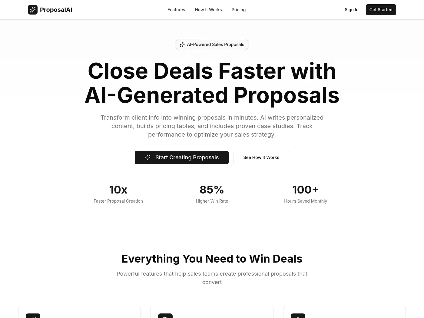 AI-Powered Sales Proposal Platform