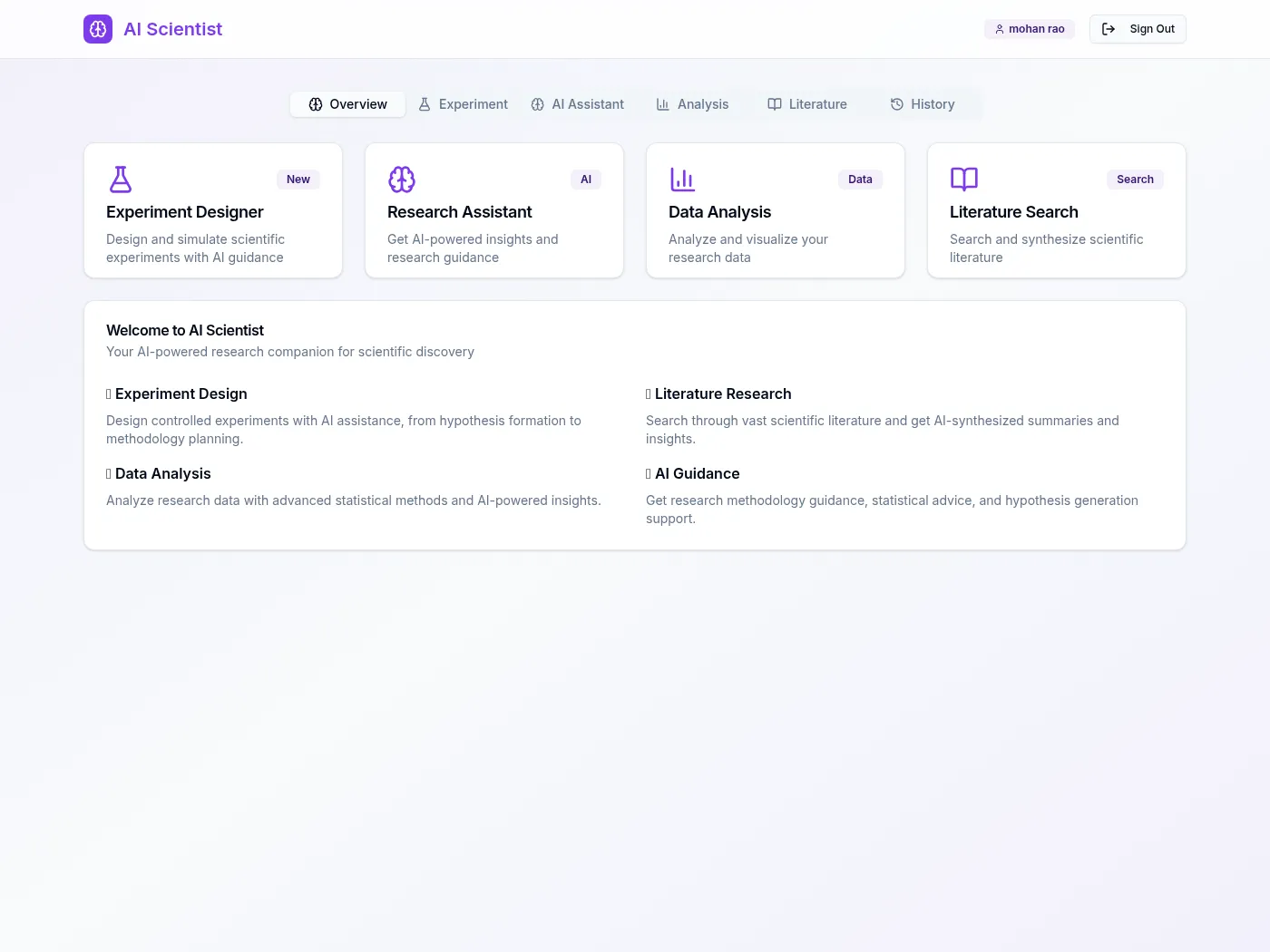 AI Scientist App