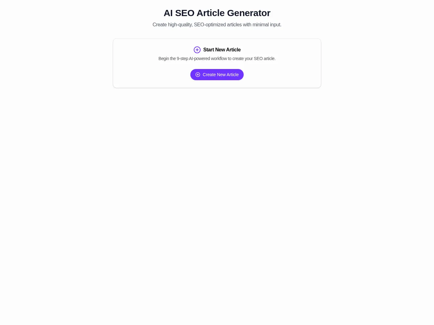 AI SEO Article Generator & Optimizer