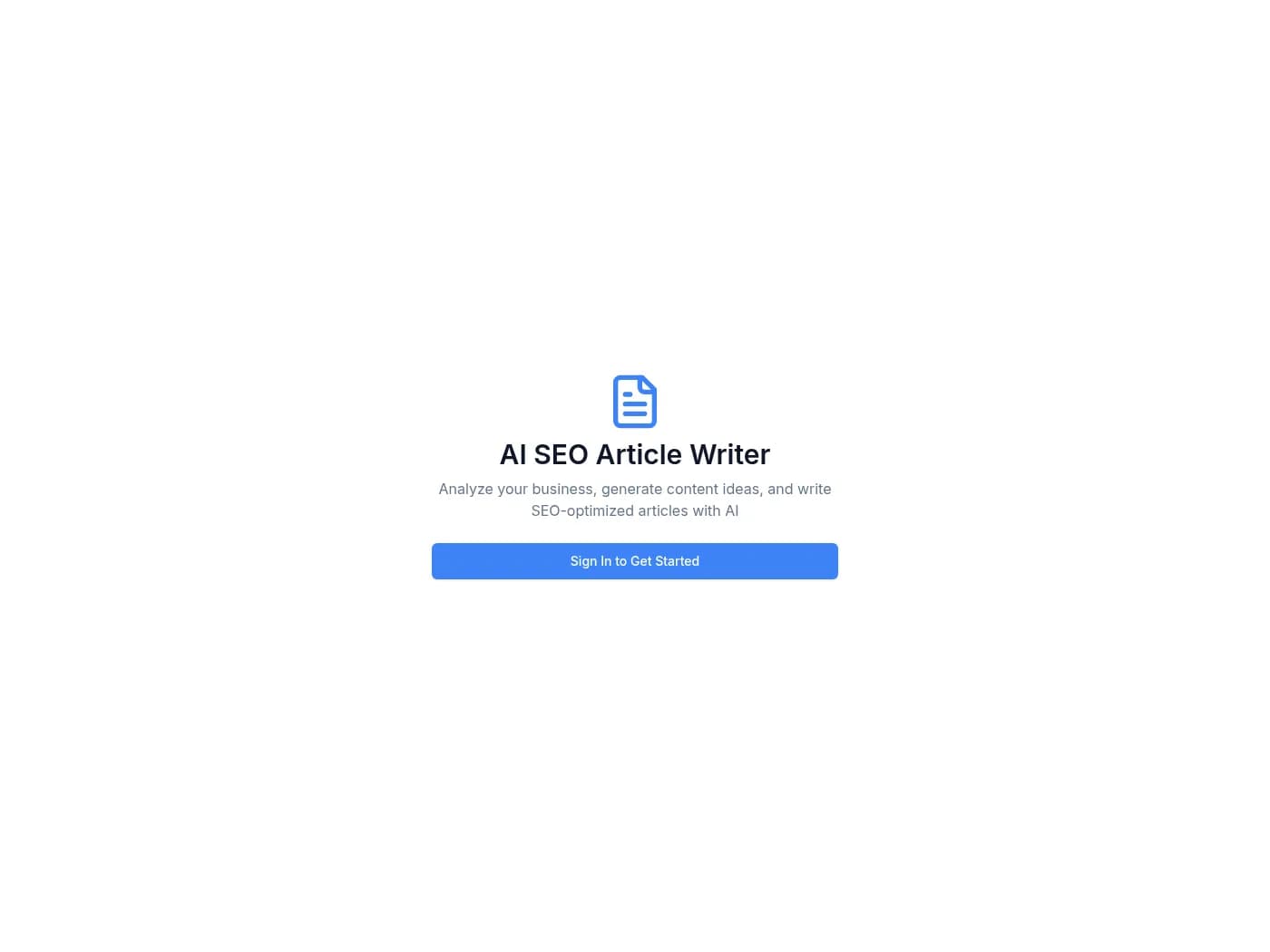 AI SEO Article Writer & Business Analyzer
