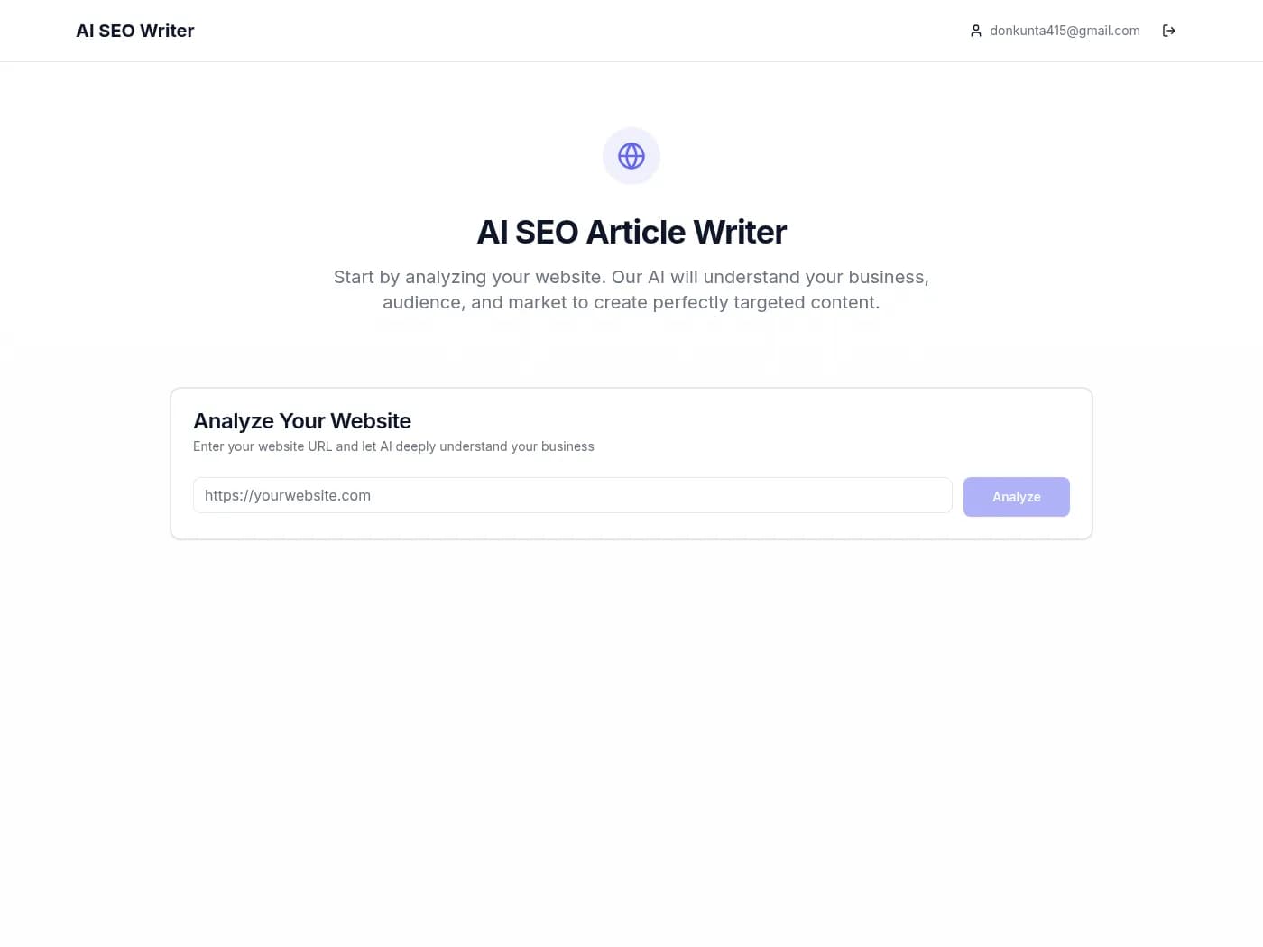 Insightful AI SEO Article Writer & Analyzer