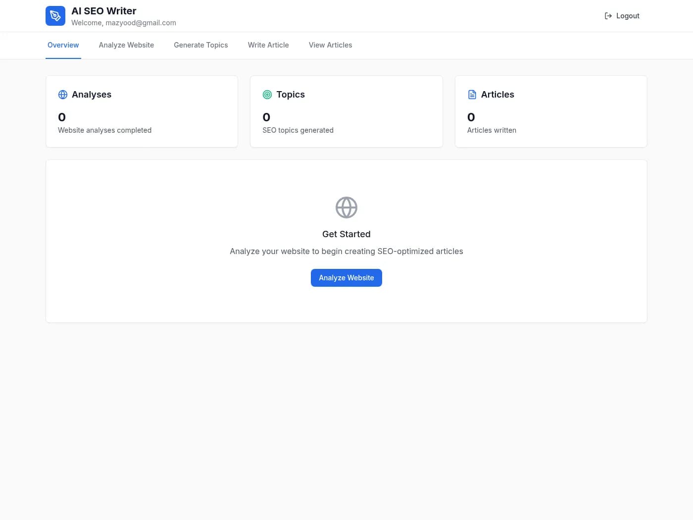 AI-Powered SEO Article Writer & Business Analyzer