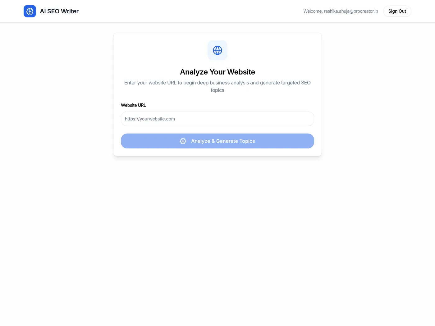 AI-Powered SEO Article Writer & Business Analyzer