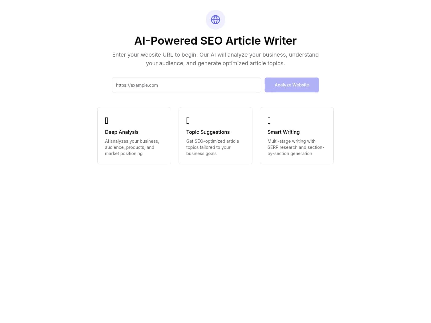 Intelligent AI-Powered SEO Article Writer