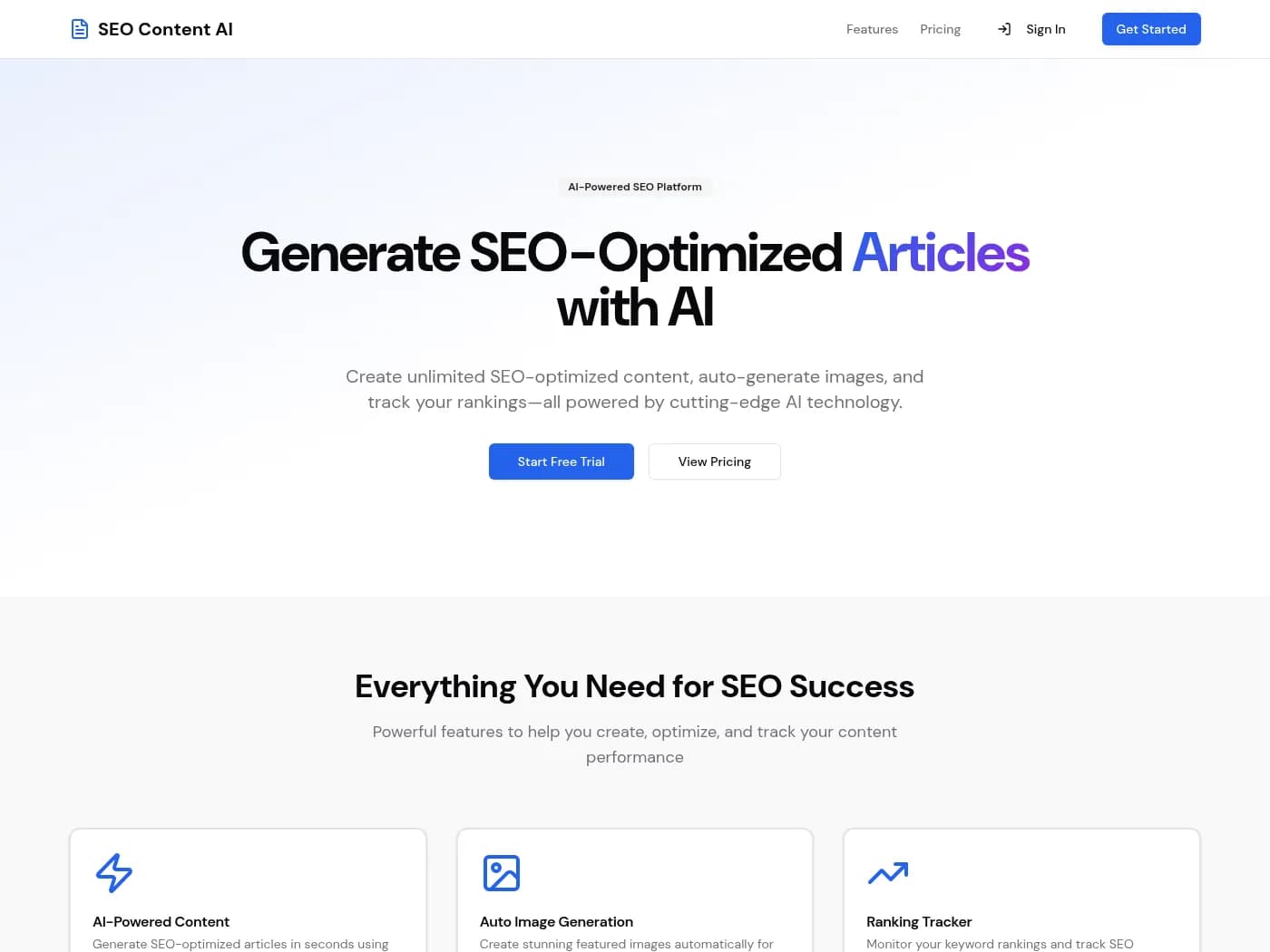AI SEO Content Platform for Automated, Keyword-Driven Article Generation