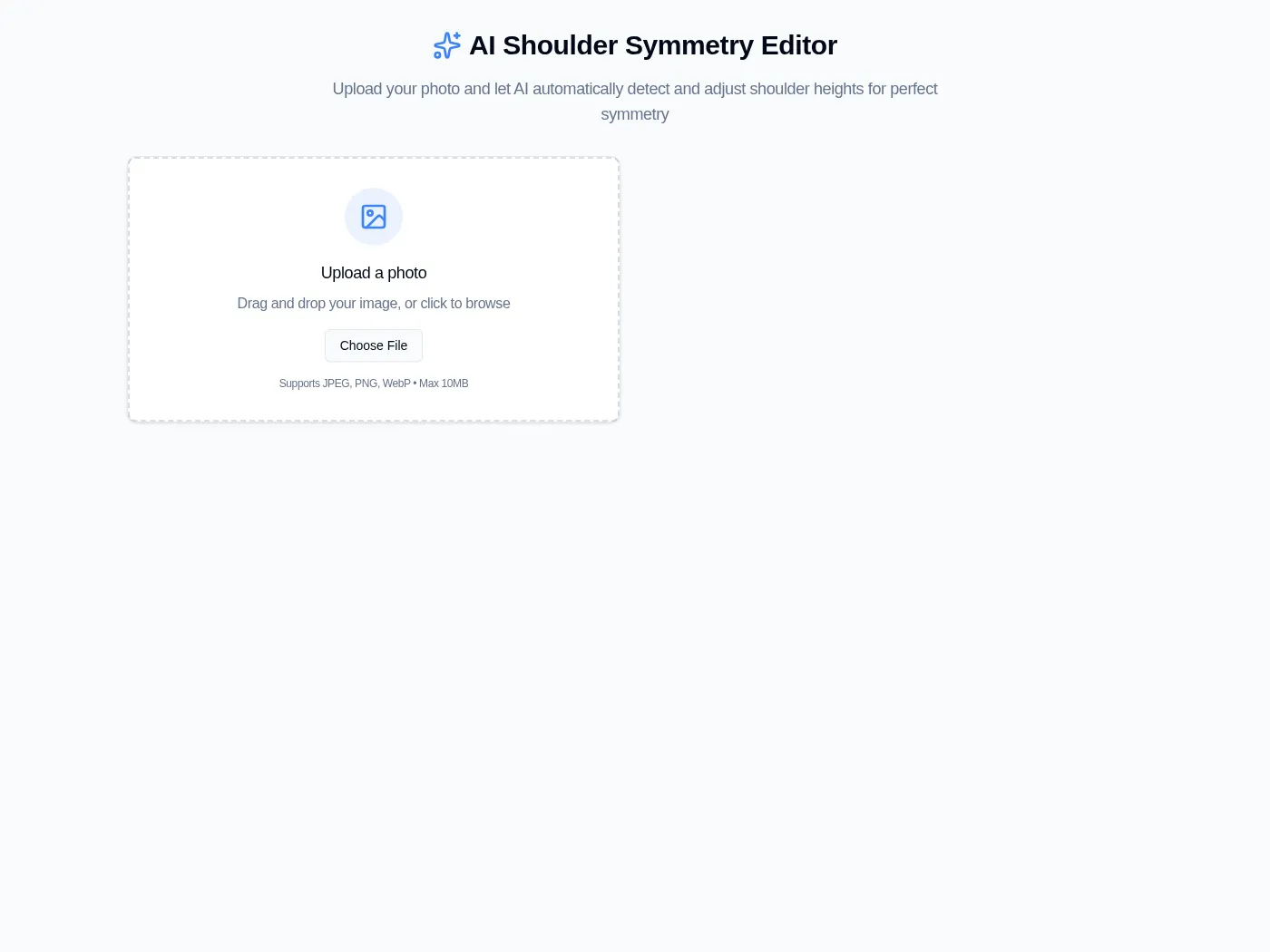 AI-Powered Shoulder Symmetry Photo Editor