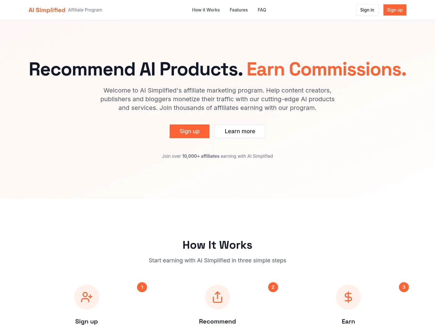 AI Simplified Affiliate Marketing Platform