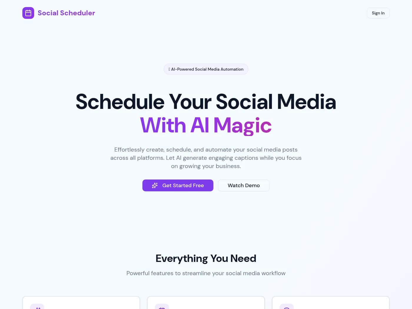 AI-Powered Social Media Automation Scheduler