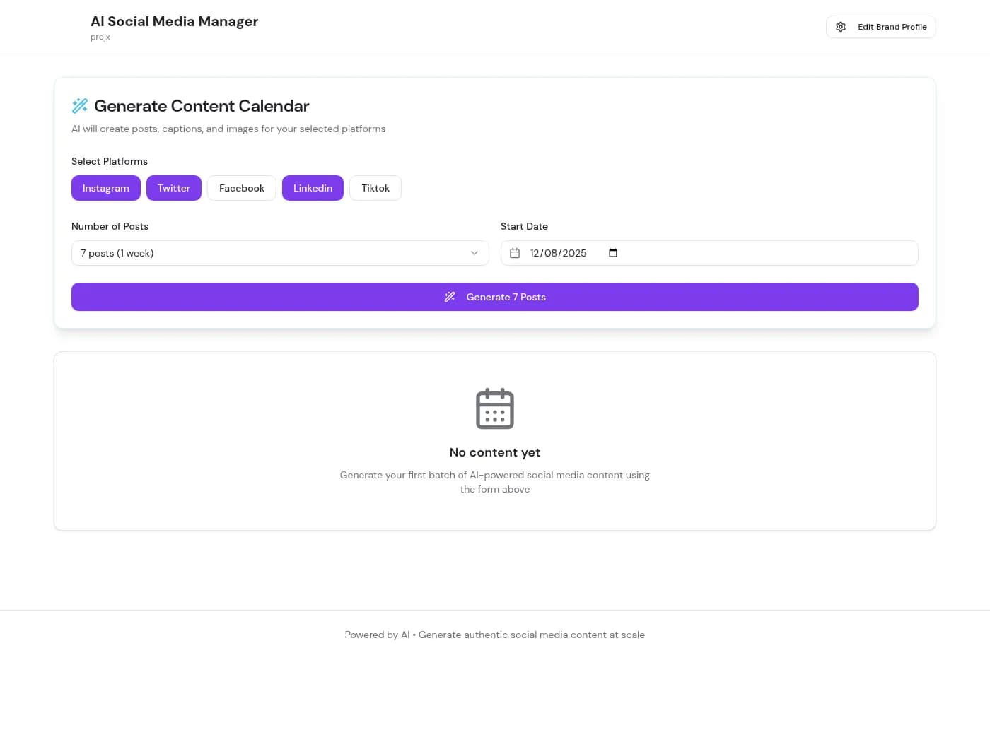 AI Social Media Manager SaaS for Businesses