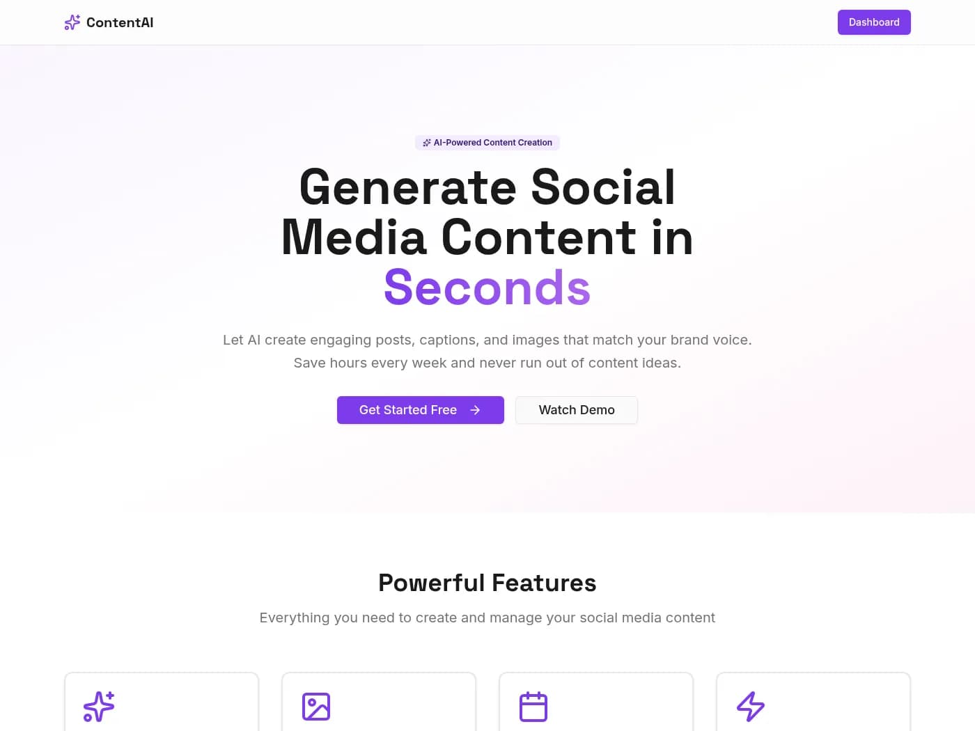 AI Social Media Manager SaaS