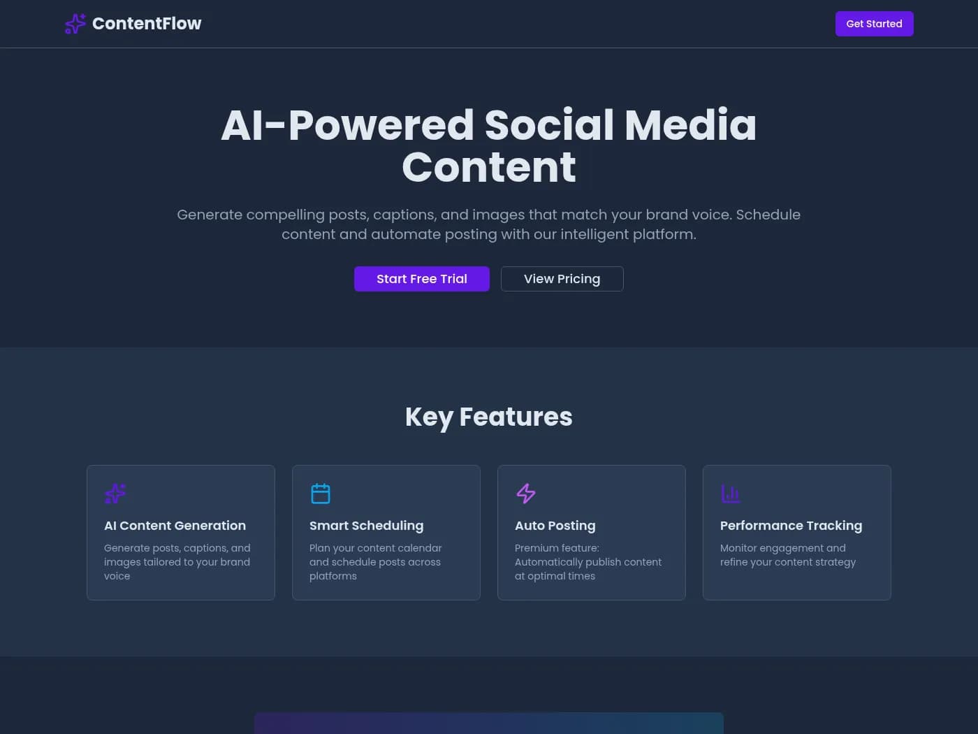 AI-Powered Social Media Manager SaaS