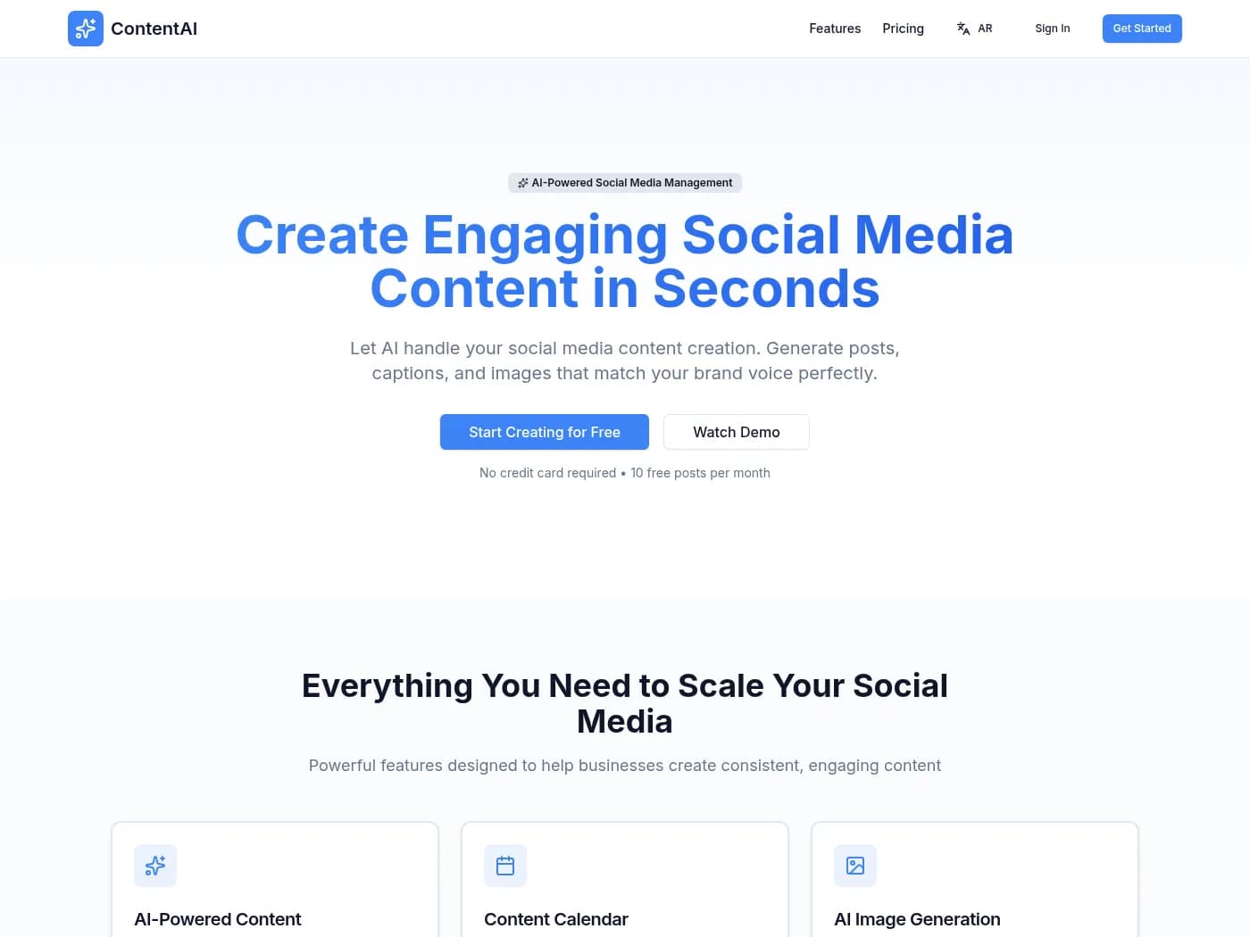 AI Social Media Manager SaaS