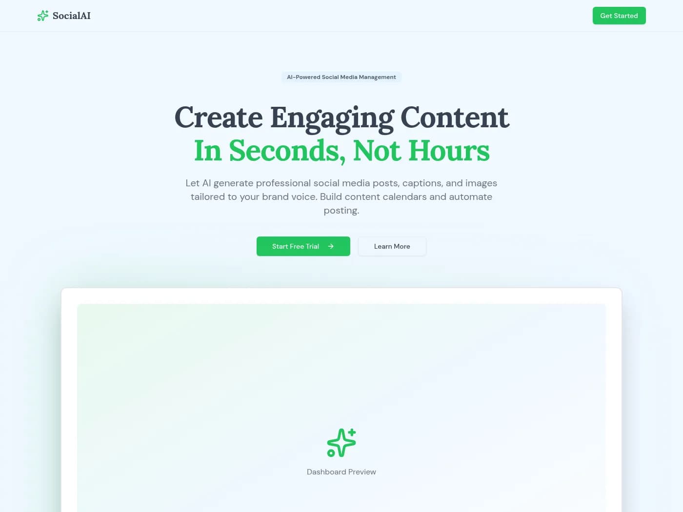 AI Social Media Manager SaaS