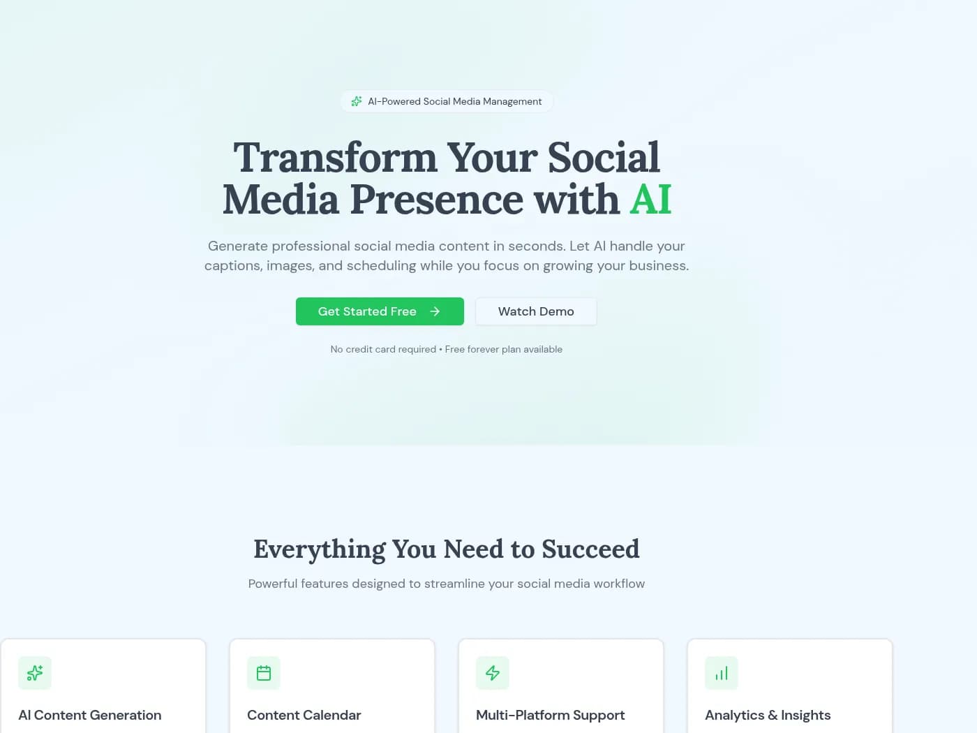 AI Social Media Manager SaaS for Automated Brand Content Creation