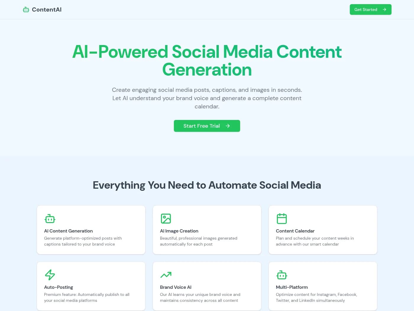 AI Social Media Manager SaaS for Automated Content Generation