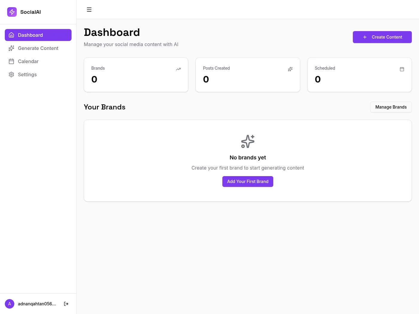 AI Social Media Manager SaaS