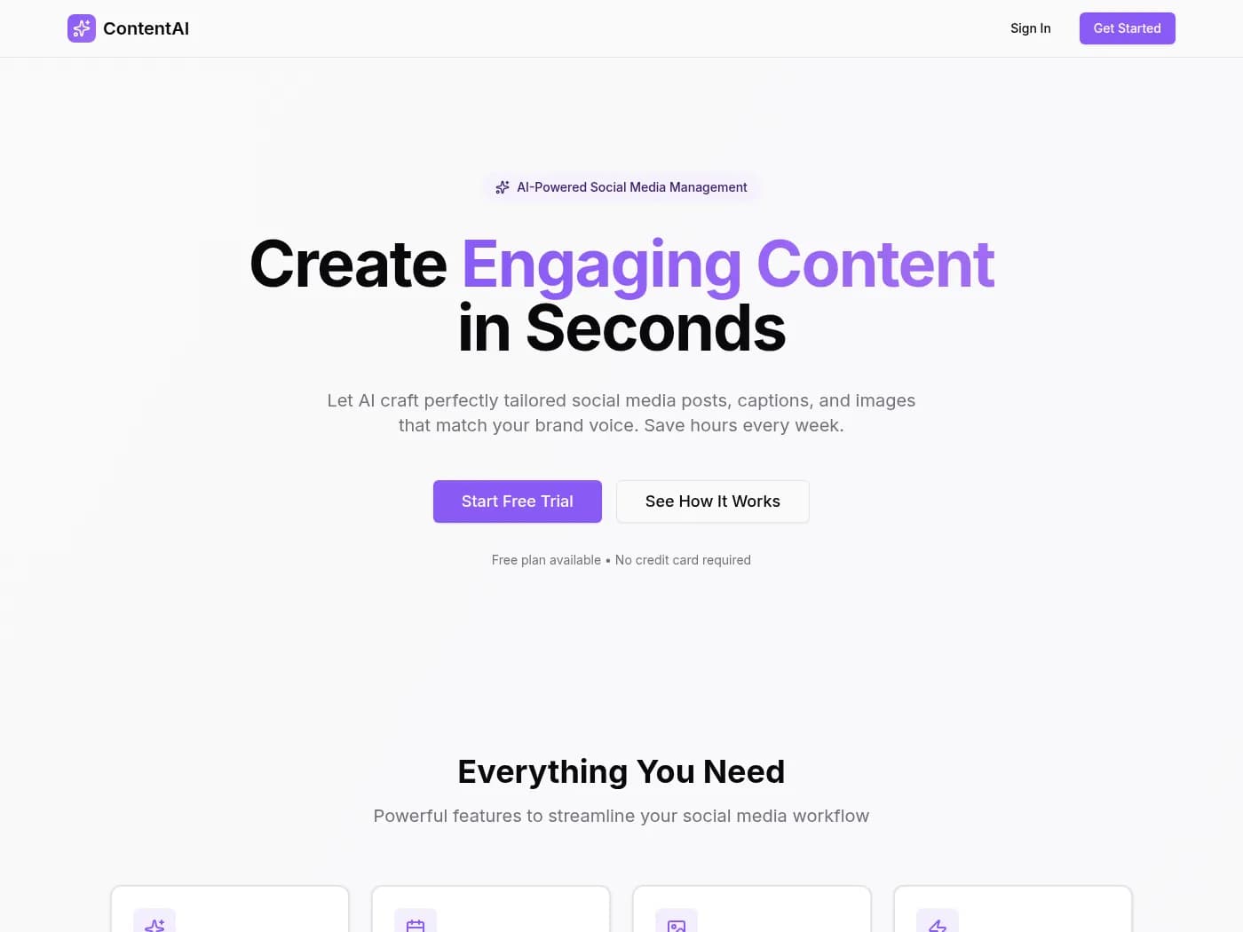 AI Social Media Manager SaaS