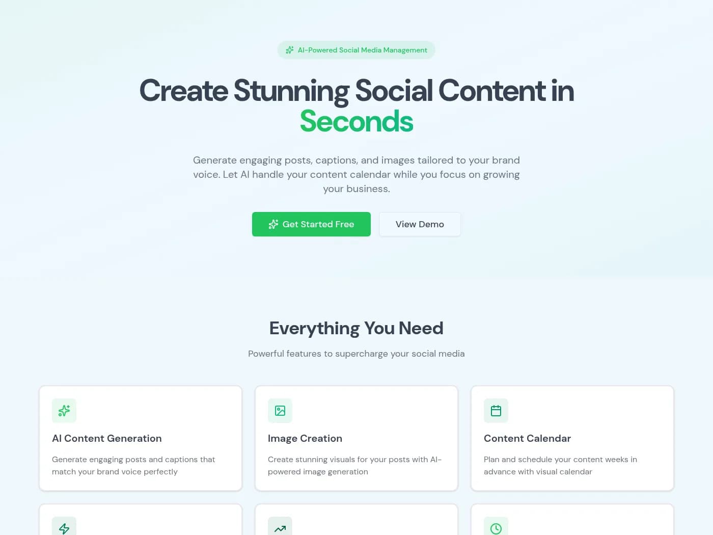AI Social Media Manager SaaS