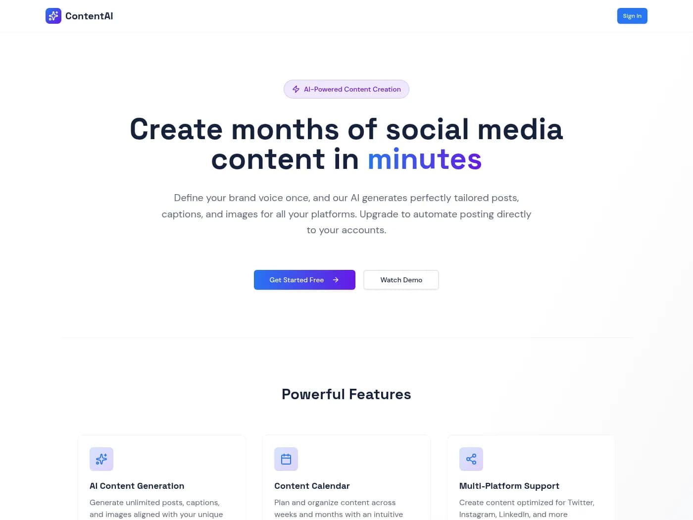 AI Social Media Manager SaaS for Automated Content Creation