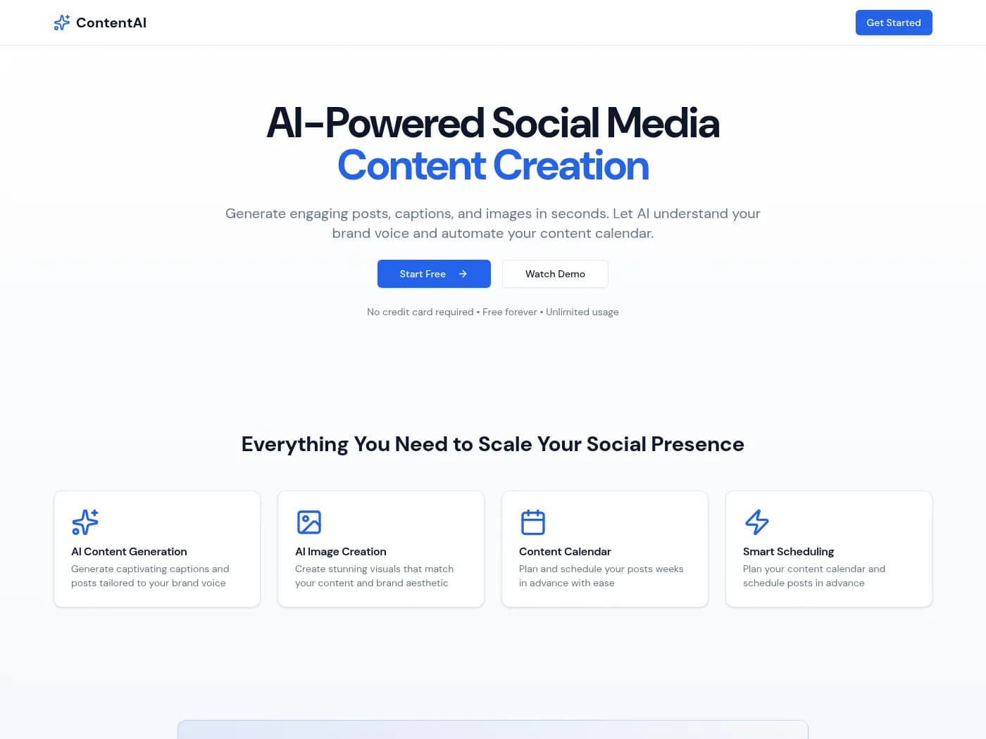 AI Social Media Manager SaaS for Effortless Content Creation