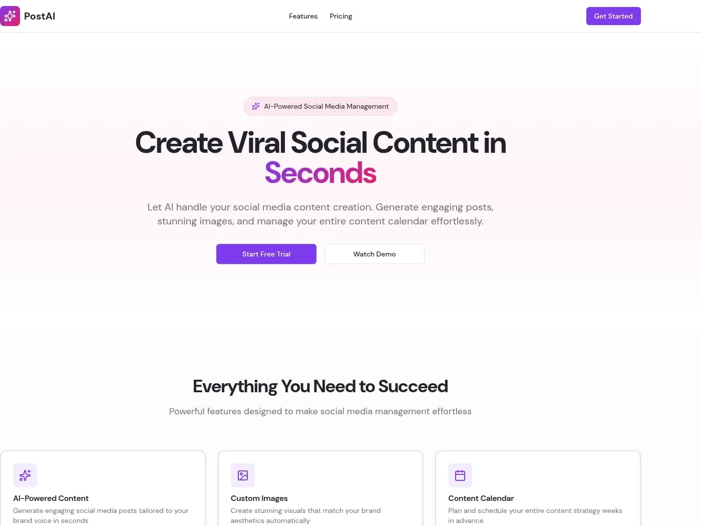 AI-Powered Social Media Manager for Businesses