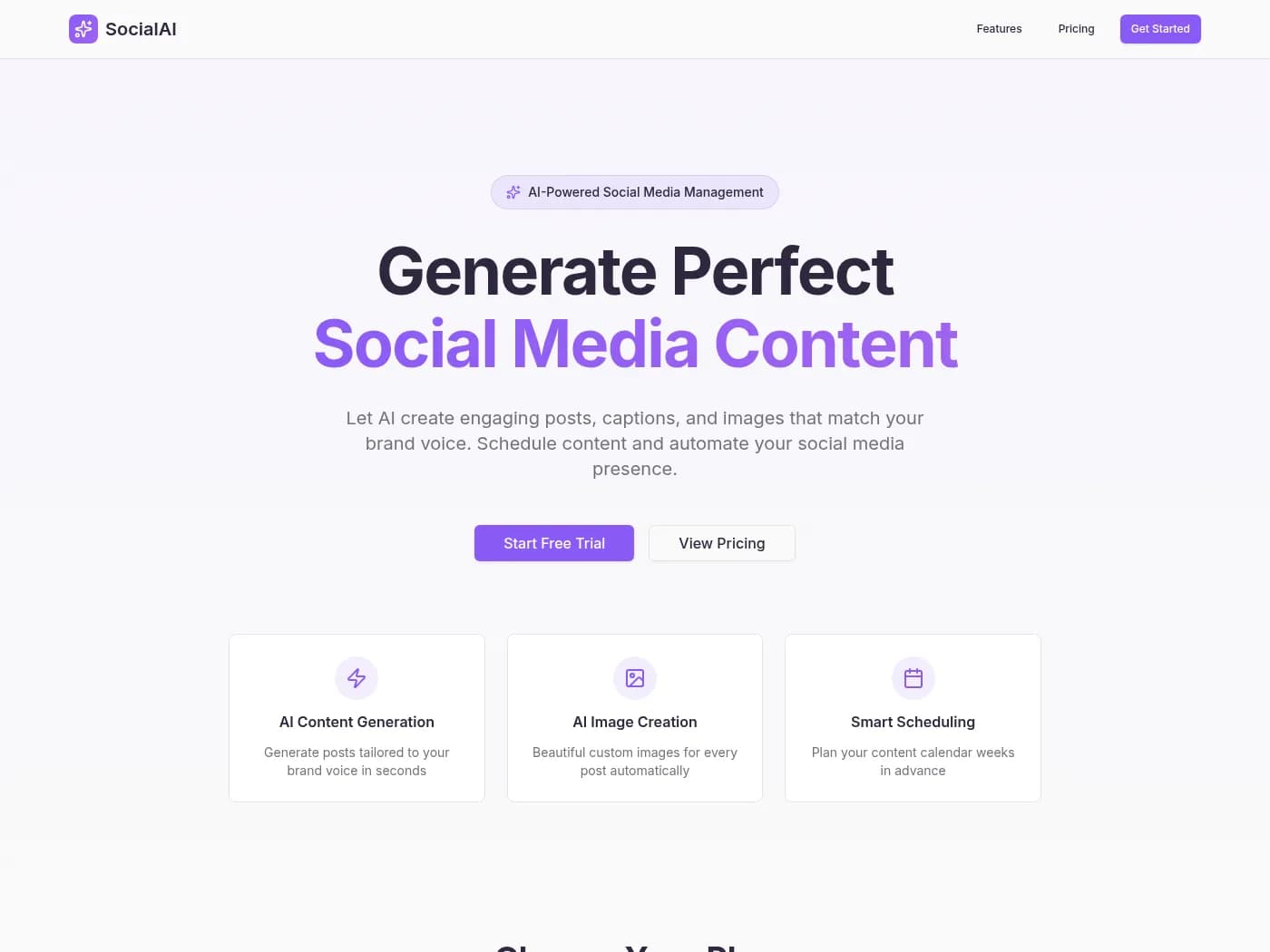 AI Social Media Manager SaaS