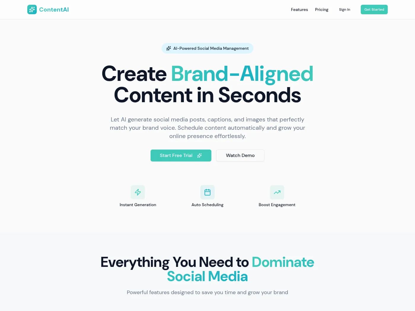 AI Social Media Manager SaaS for Automated Content Creation
