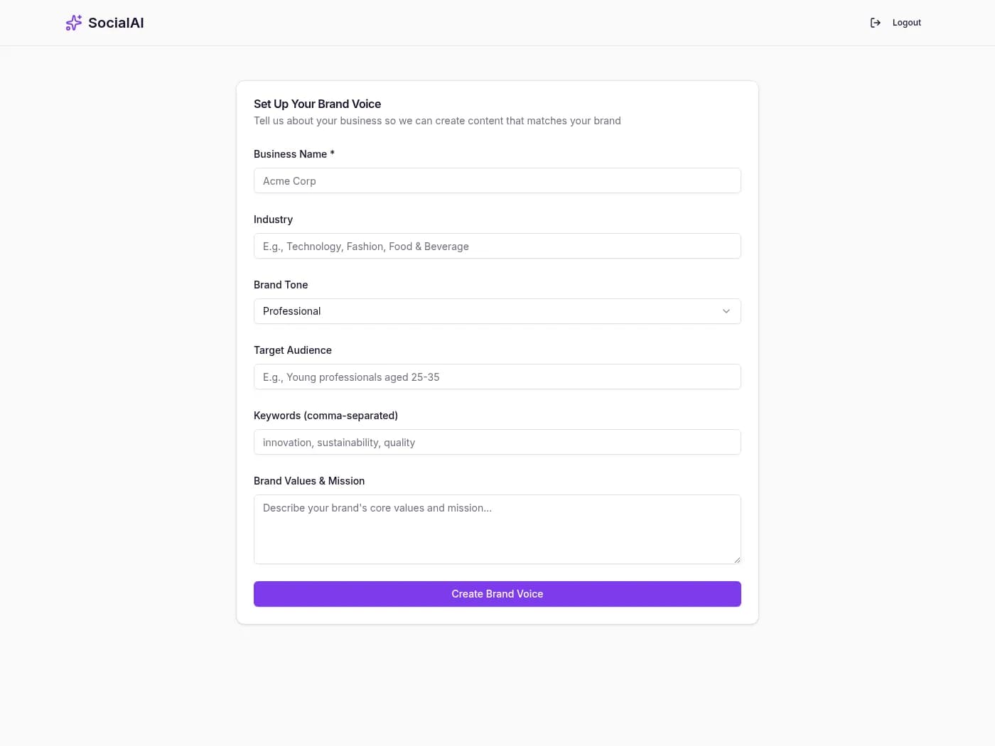 AI Social Media Manager SaaS