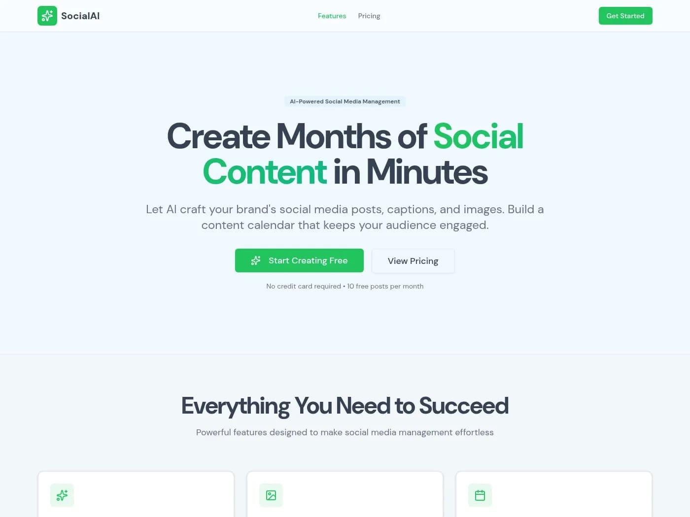 AI-Driven Social Media Content Manager SaaS