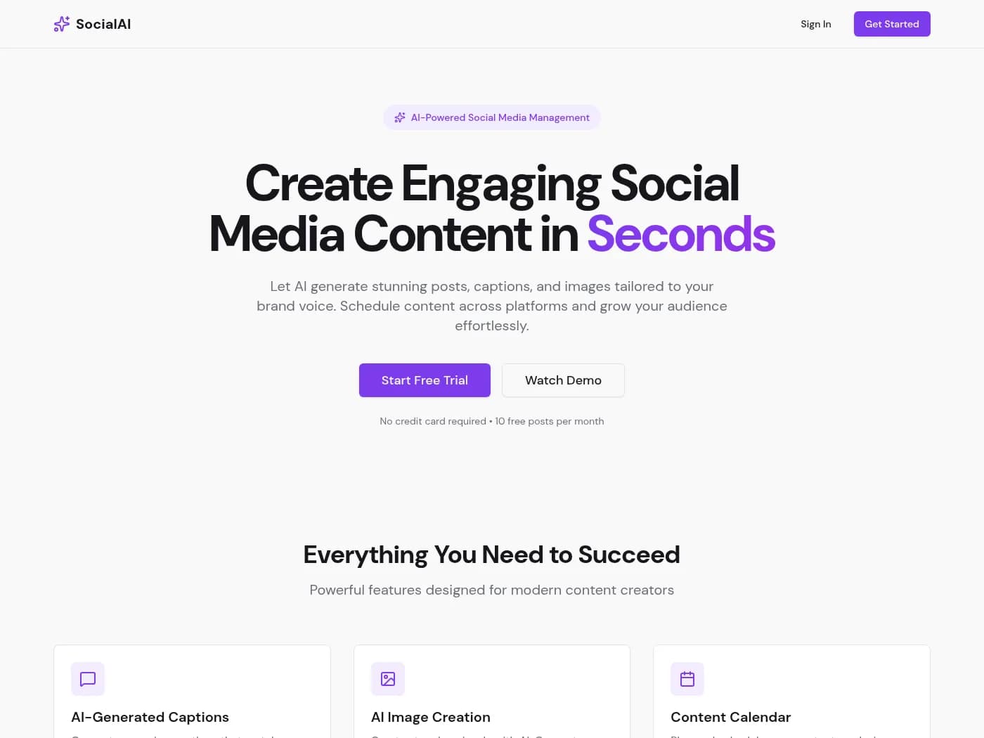 AI Social Media Manager SaaS