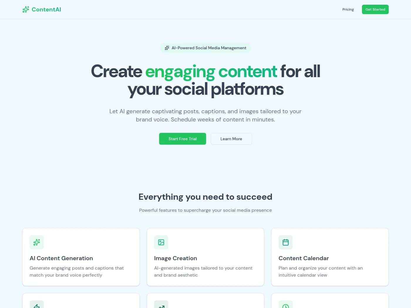 AI Social Media Manager SaaS Platform