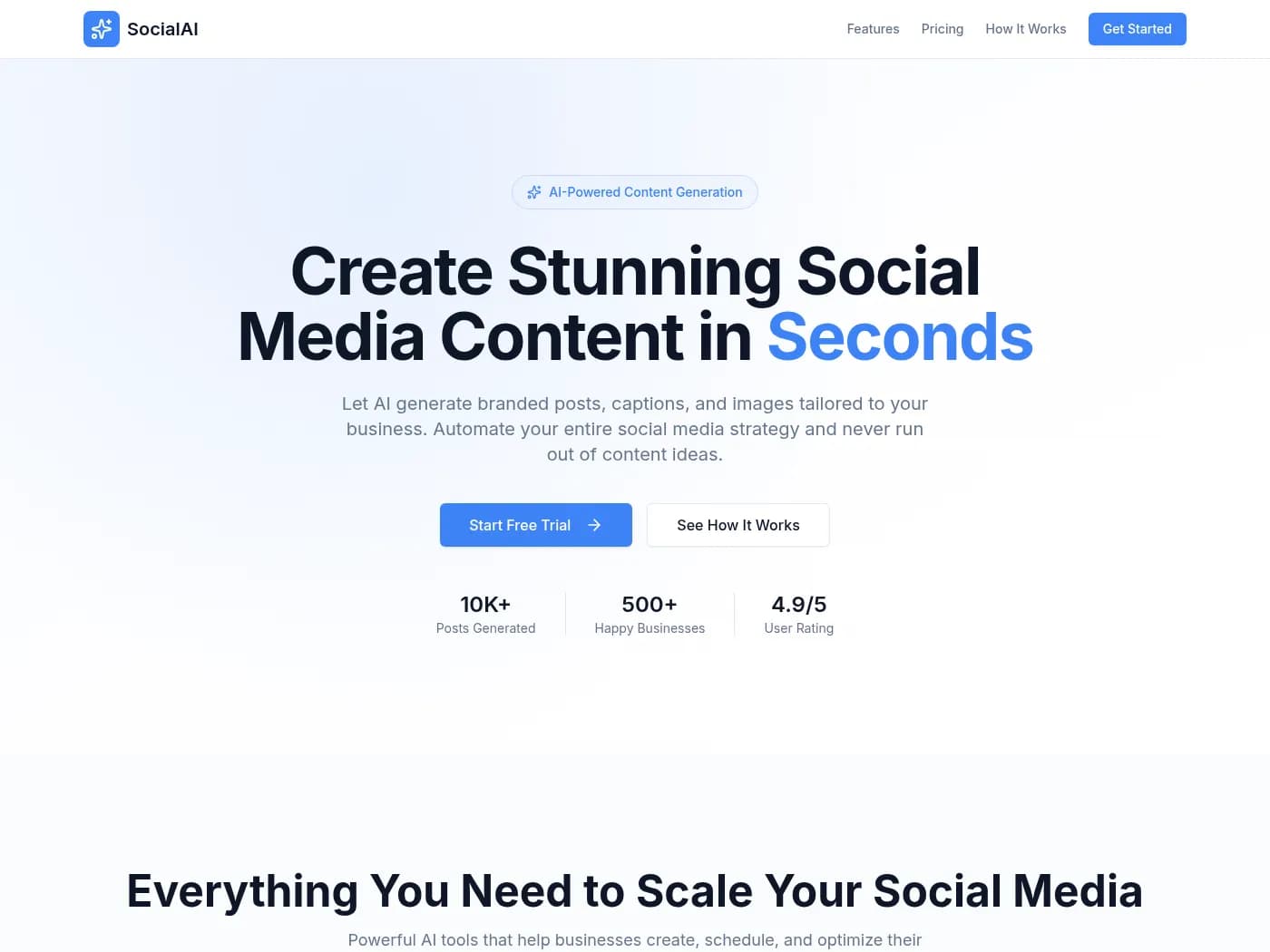 AI-Powered Social Media Manager for Businesses