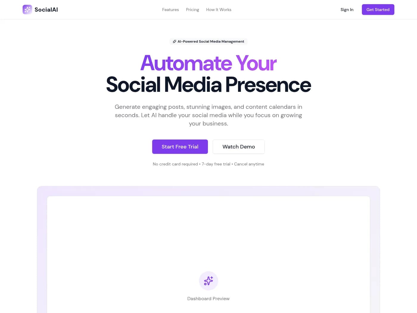 AI Social Media Manager SaaS
