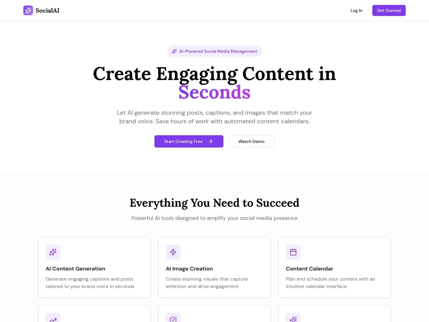AI Social Media Manager & Content Calendar SaaS