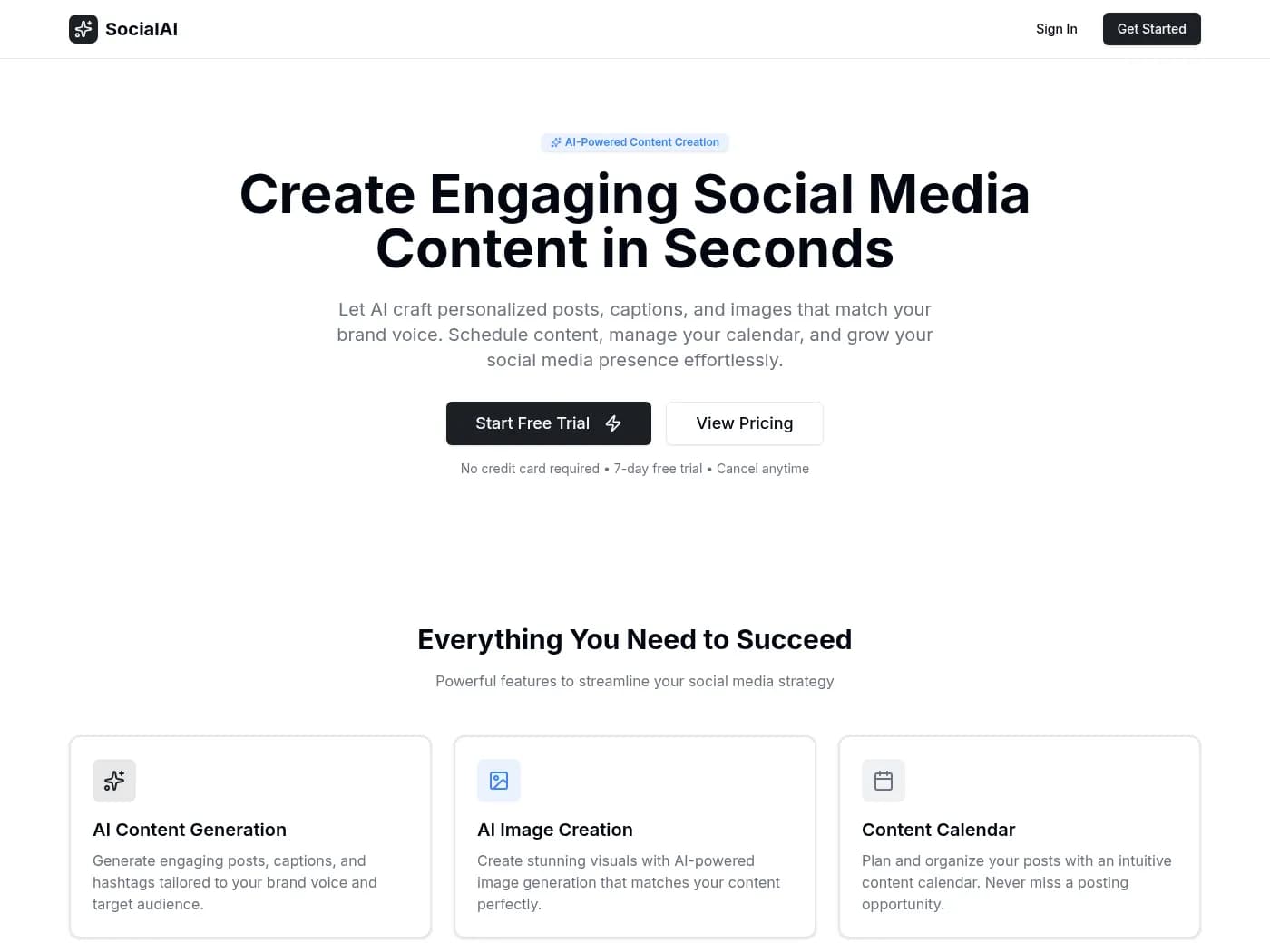 AI Social Media Manager SaaS