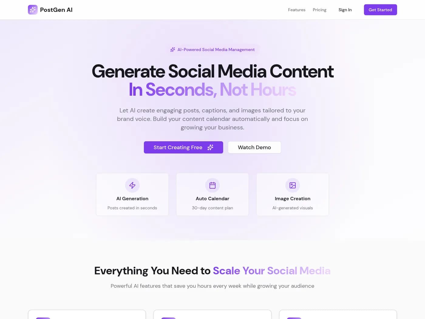 AI Social Media Manager SaaS for Automated Content Creation