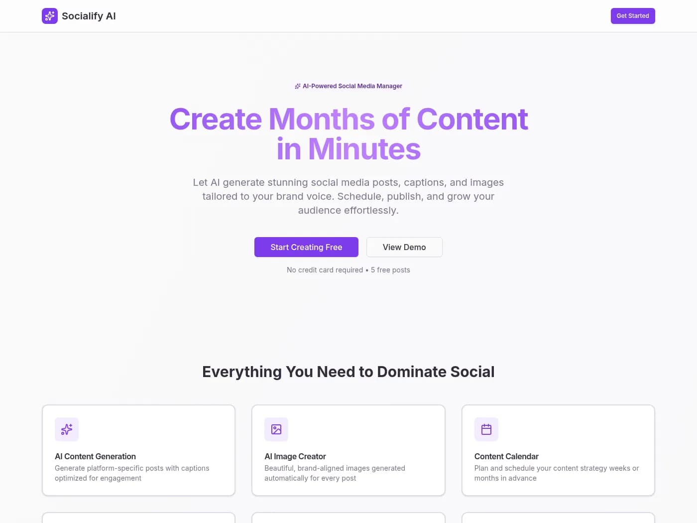 AI Social Media Manager SaaS for Brands