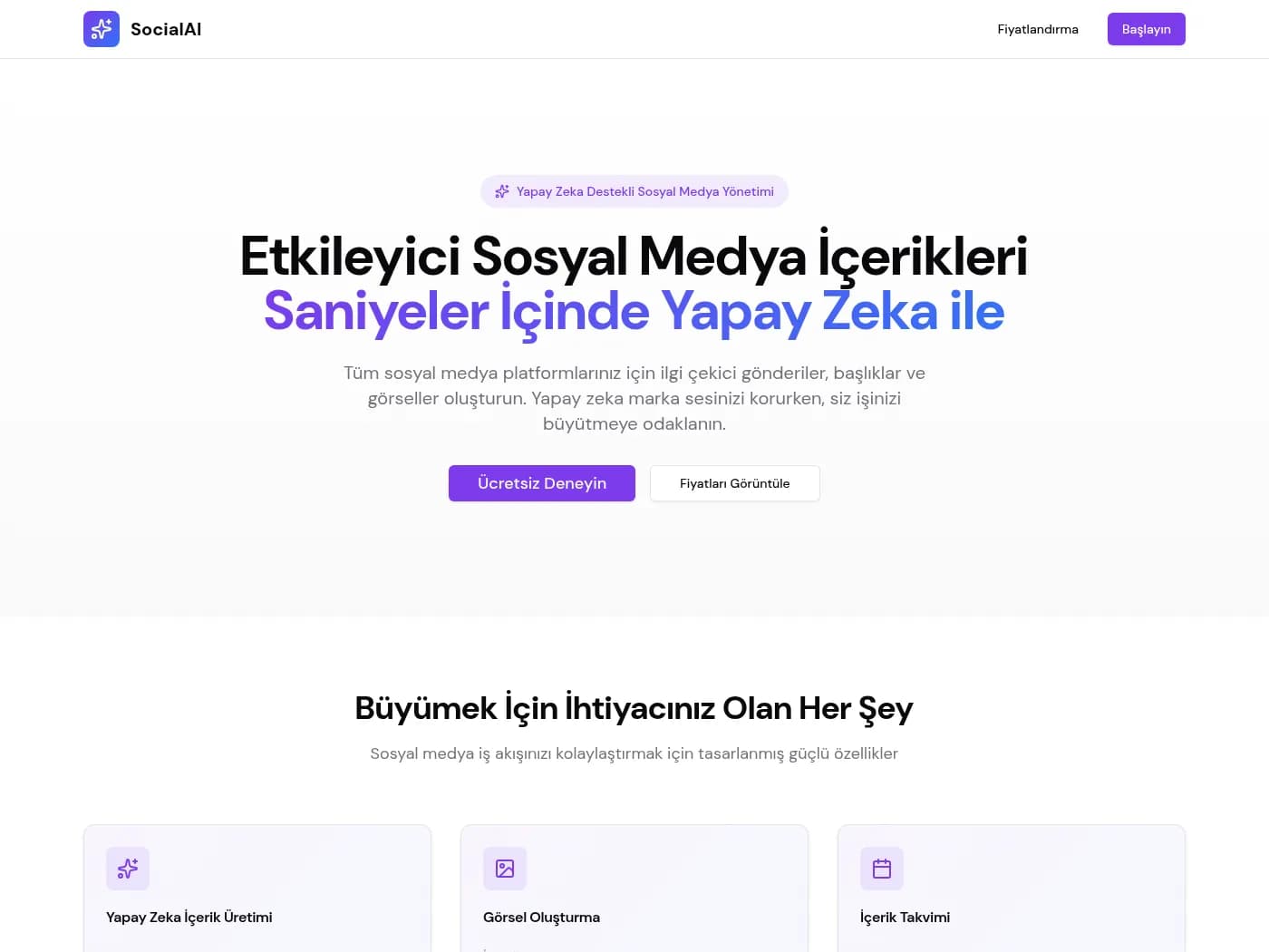 AI Social Media Manager & Content Generator SaaS