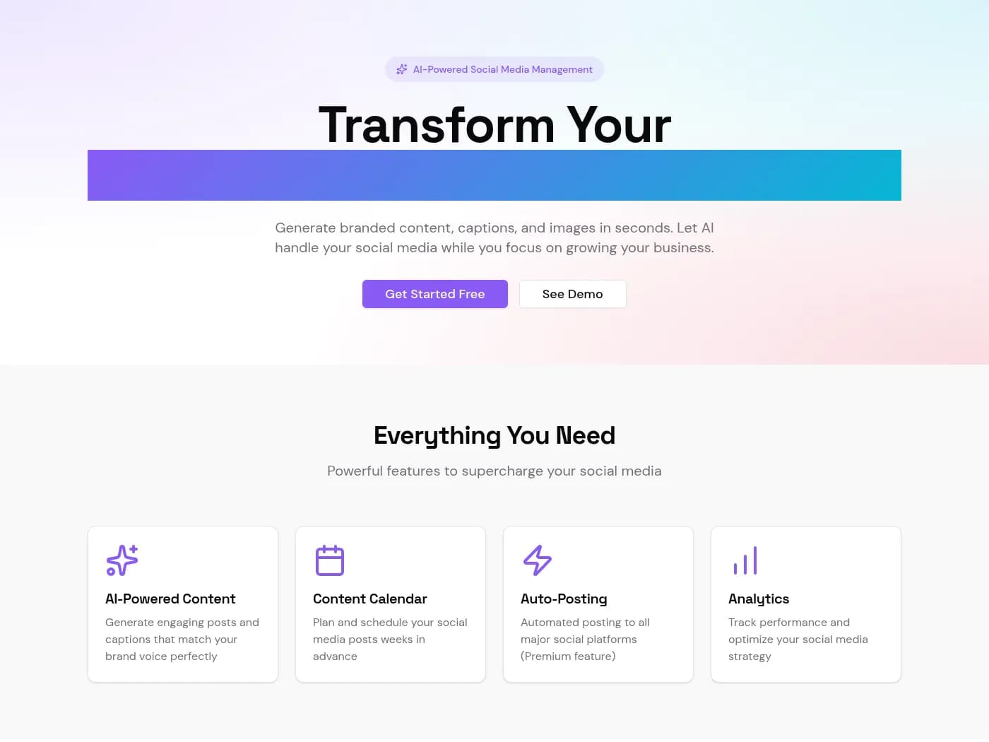 AI Social Media Suite