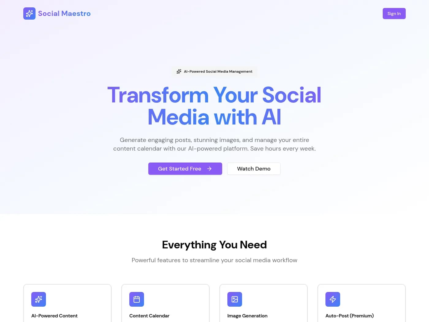 AI Social Media Maestro