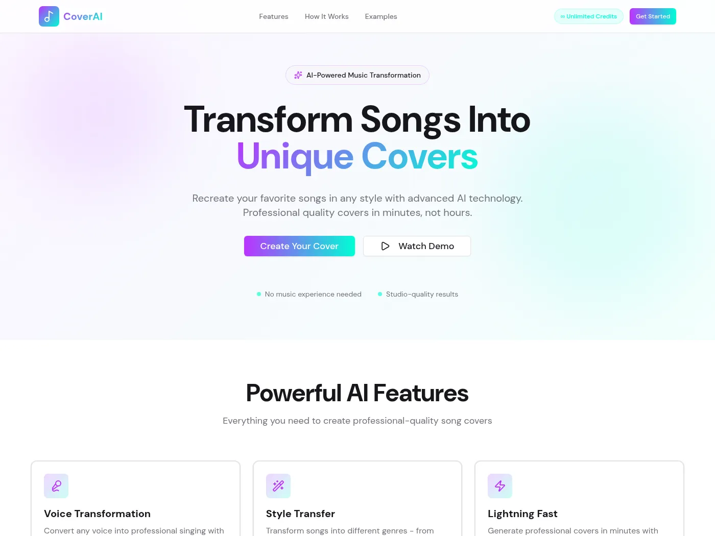 AI-Powered Song Cover Creator
