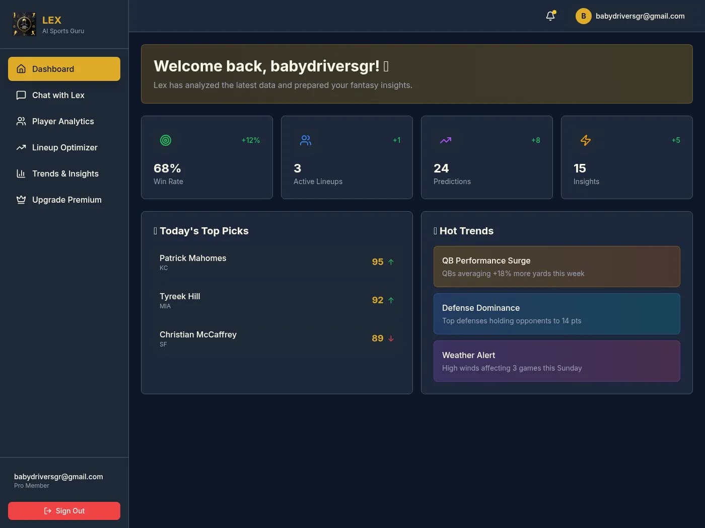 Lex: AI Sports Guru
