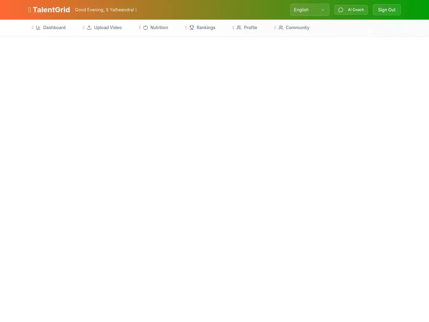 AI Sports Talent Discovery & Development Platform for Web and Mobile