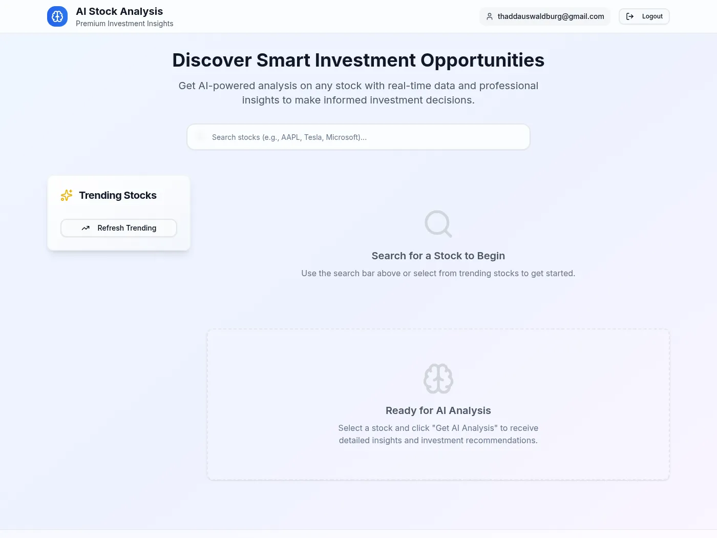 AI-Driven Premium Stock Analysis App