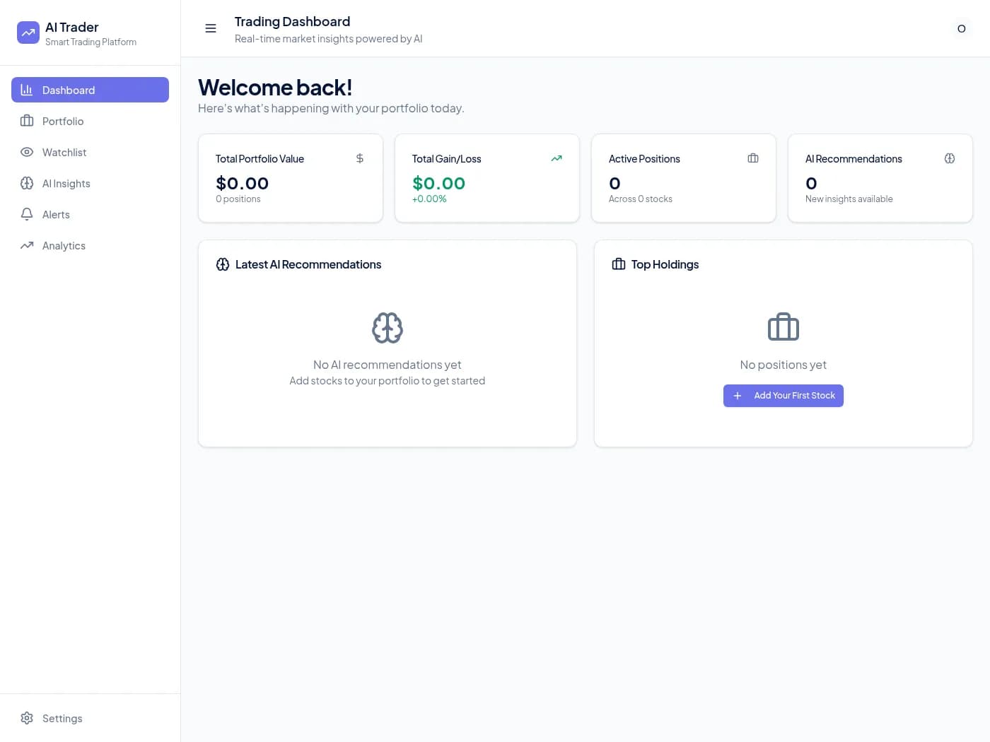 AI Stock Trading Prediction & Real-Time Alert Platform
