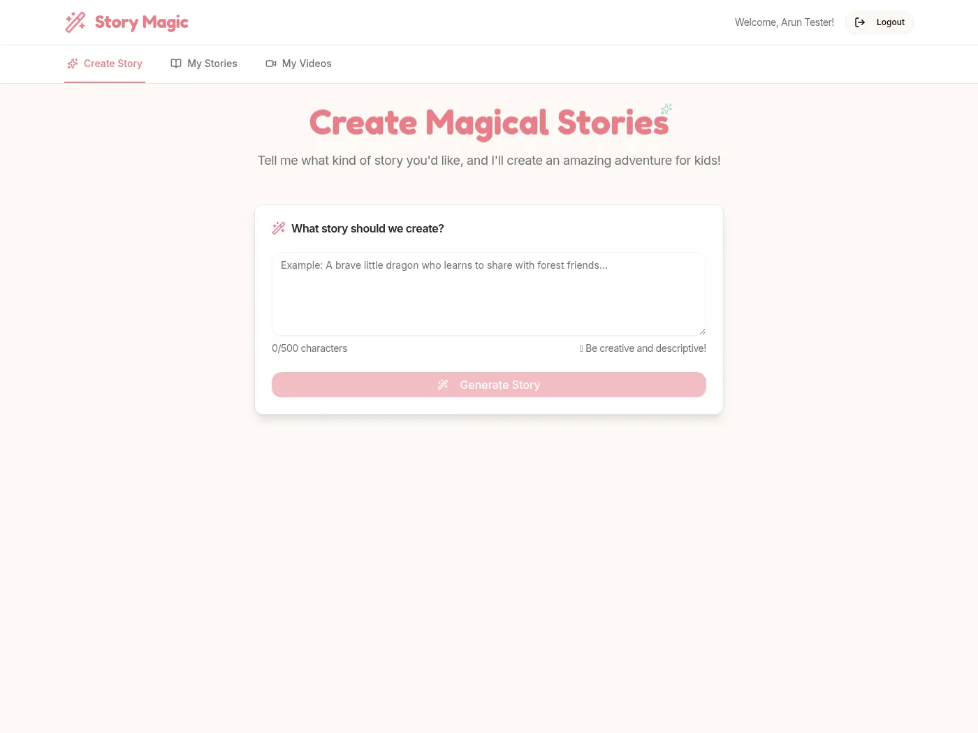 AI Story-to-3D Cartoon Video Generator for Kids