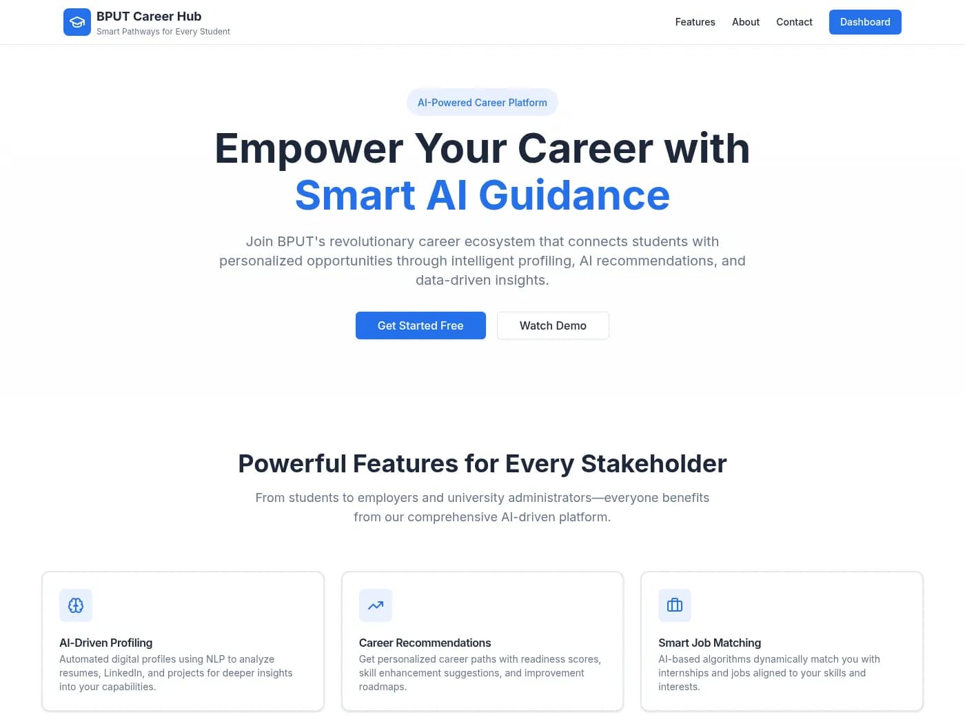 AI-Powered Student Profiling and Career Ecosystem for Universities