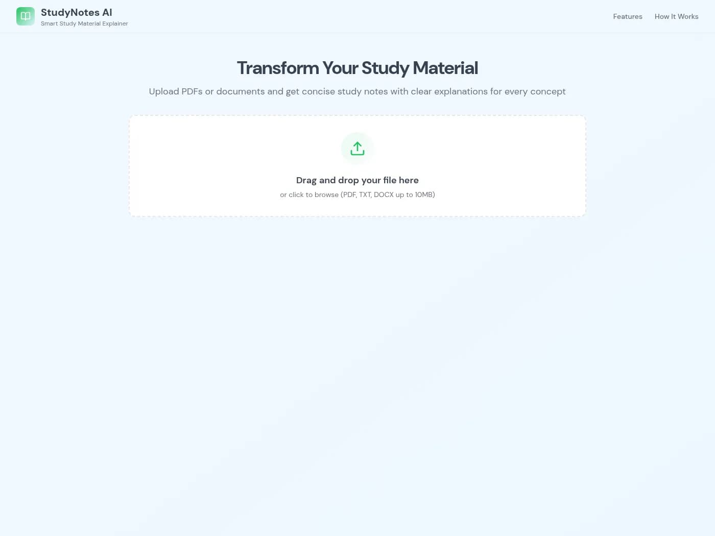 AI-Powered Study Notes Generator and Explainer